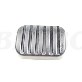 Rubber foot operated parking brake pedal